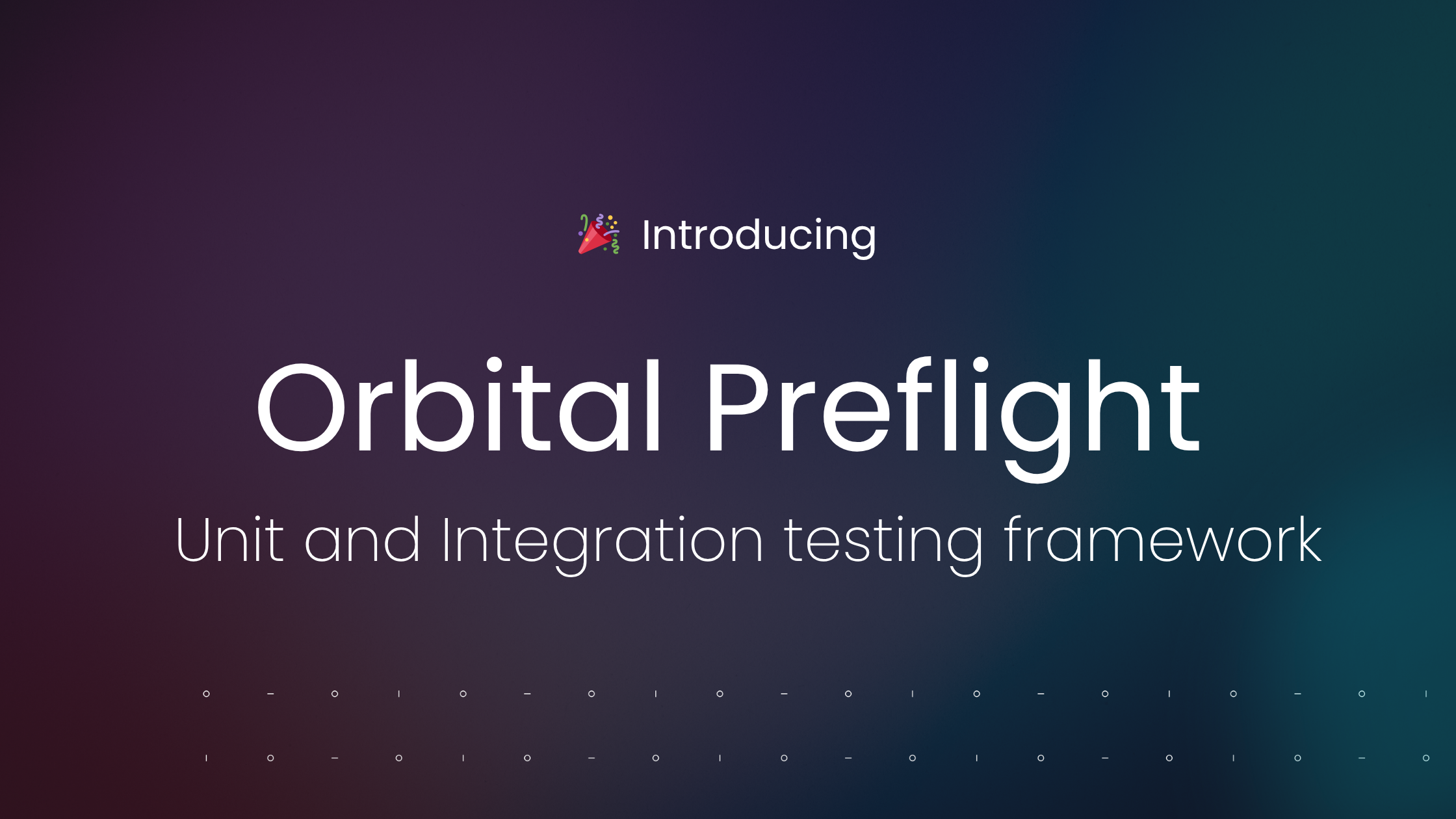 Introducing Orbital Preflight - Orbital