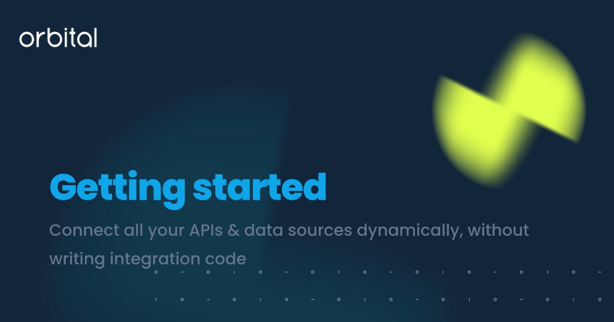 Getting started - Orbital