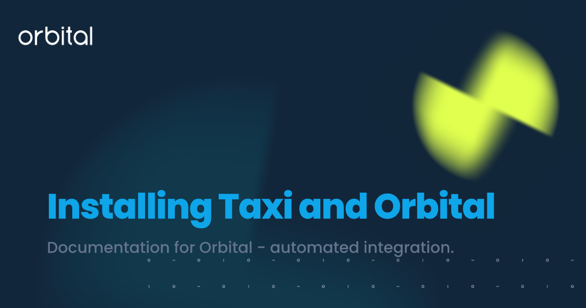 Installing Taxi and Orbital - Orbital