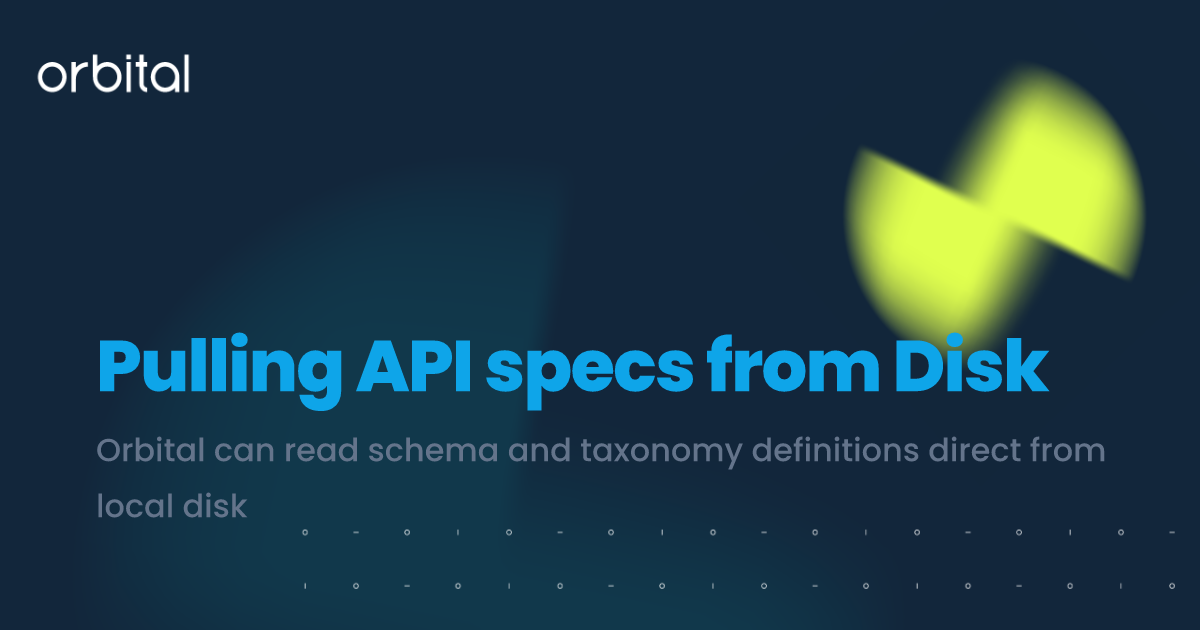Pulling API specs from Disk - Orbital