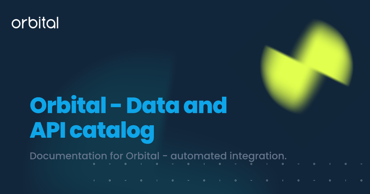 Orbital - Data and API catalog